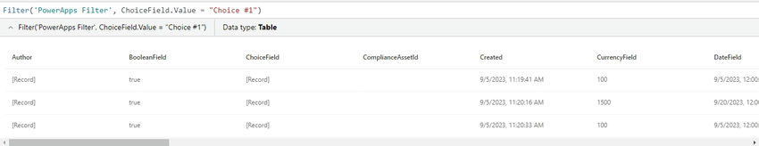 Using Powerapps Filter Function For All Sharepoint List Columns