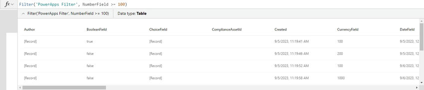 Using Powerapps Filter Function For All Sharepoint List Columns 8137