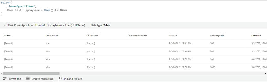 Using Powerapps Filter Function For All Sharepoint List Columns