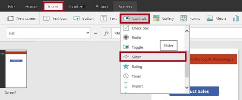Using Slider Control In Microsoft PowerApps Using Slider Control In Microsoft PowerApps