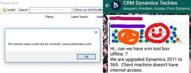 Using XrmToolBox Plugins Without An Internet Environment