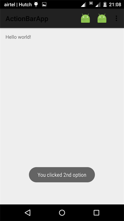 Utilizing The Action Bar In Android Applications