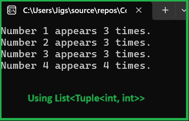 Various Methods to Count Occurrences of Each Number in Array or List