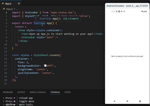 View Component in React Native