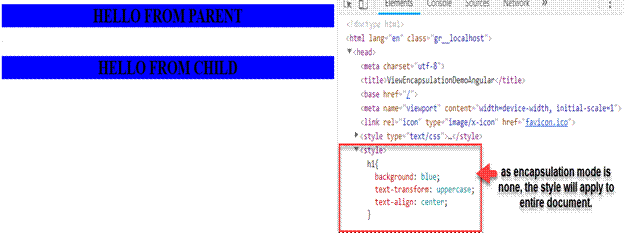 View Encapsulation In Angular
