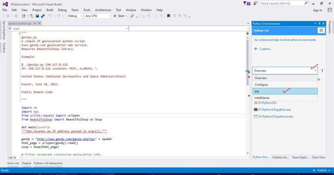 Visual Studio And Python - Importing Existing Project Visual Studio And Python - Importing Existing Project