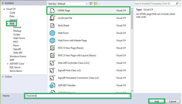 Way Of Adding Angular In Visual Studio 2017 With a Simple Method