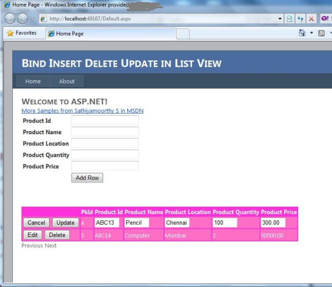 Insert Update Delete Using Linq To Sql In Asp Net Part 3 Youtube Server And C Video Tutorial 5