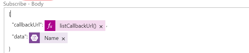 Webhook pattern for an Azure Logic App