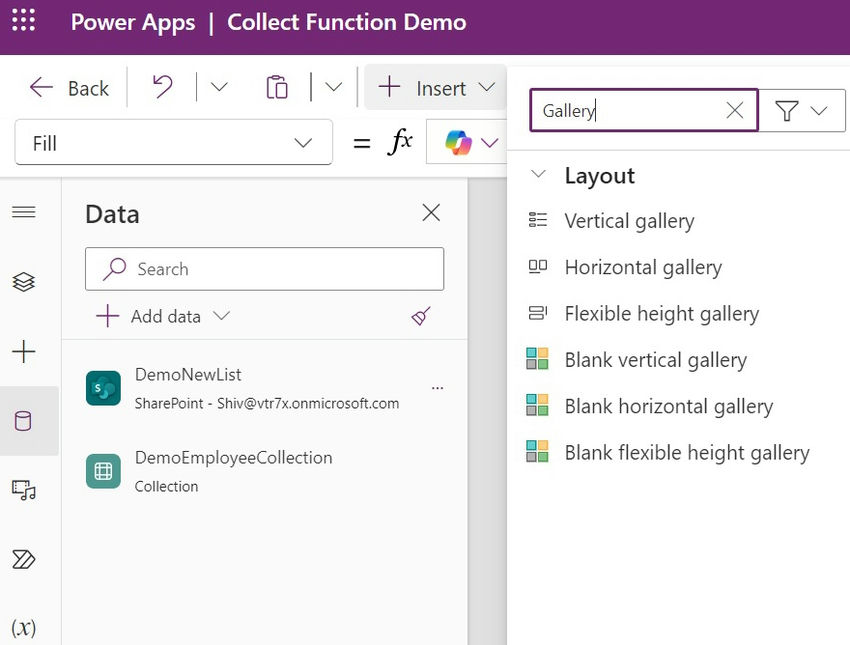 What is the Collect Function in Power Apps?
