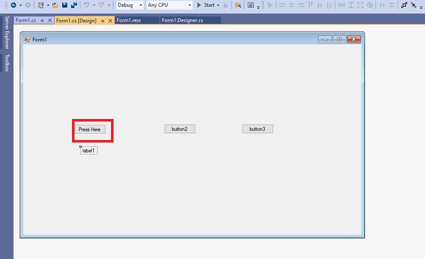 Windows Form Application C#