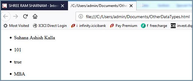 Working With Arrays In JavaScript