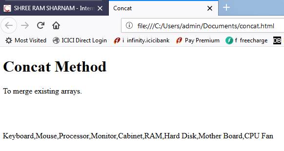 Working With Arrays In JavaScript