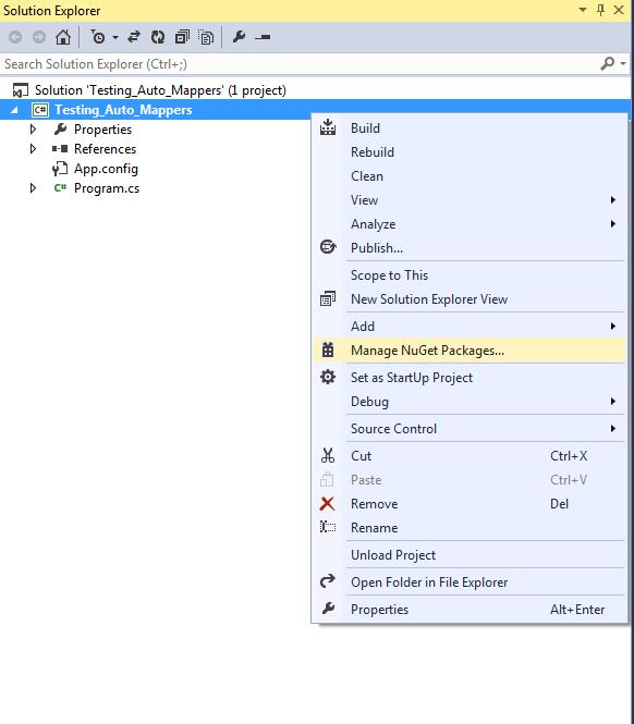 Working With AutoMapper