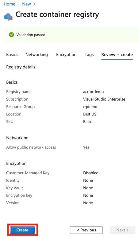 Working With Azure Container Registry