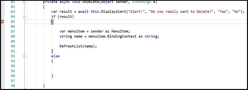 Working With Contextmenu In Xamarinforms For Android Applications