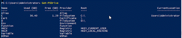 Working With PowerShell Drives
