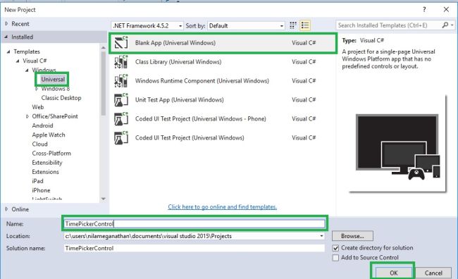 Working With The Timepicker Control In Universal Windows App