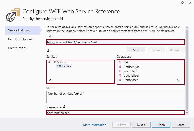 Working with WCF Services through ASP.NET and DotVVM (A step-by-step guide)