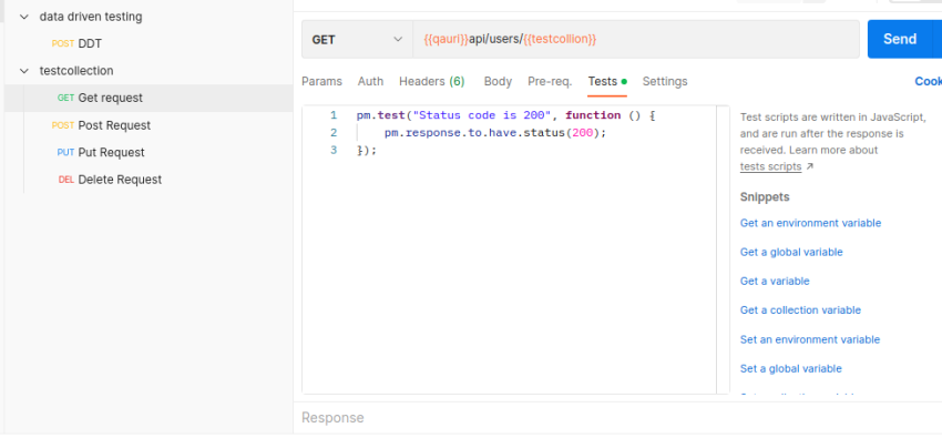 Writing Tests Using Postman Tool