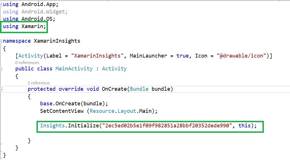 Xamarin Android - Working With Xamarin Insights