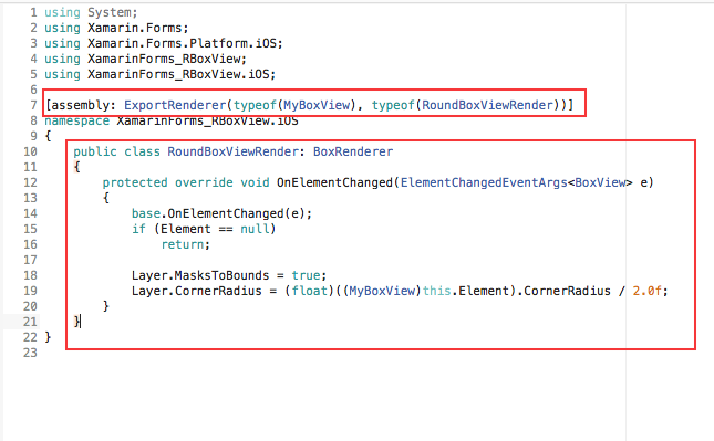 Xamarin.Forms - Rounded BoxView Using Custom BoxRenderer Xamarin.Forms - Rounded BoxView Using Custom BoxRenderer