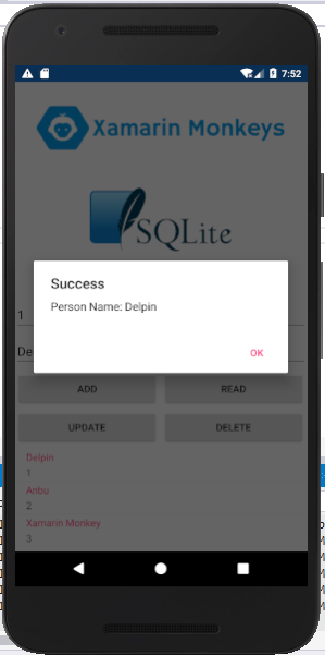 Xamarinforms Sqlite Database Crud Operations 2940