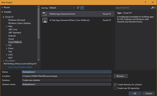 Xamarin.Forms - Slide-Up Panel App