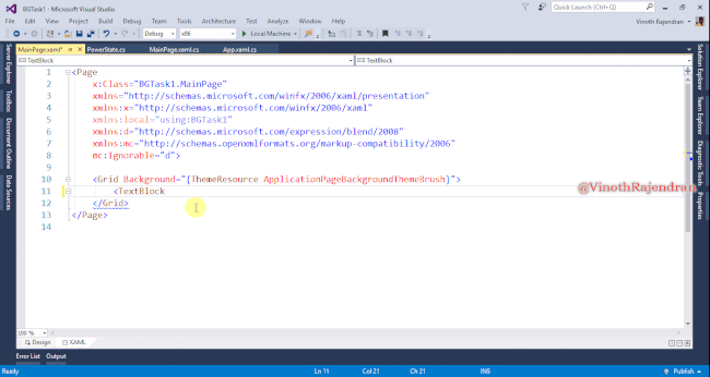 XAML Highlight Features In Visual Studio 2017