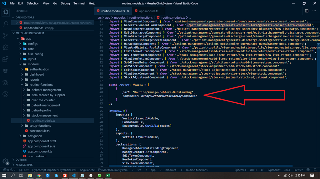 Nested Angular Module Routing Not Working in angular 8 Nested Angular Module Routing Not Working in angular 8